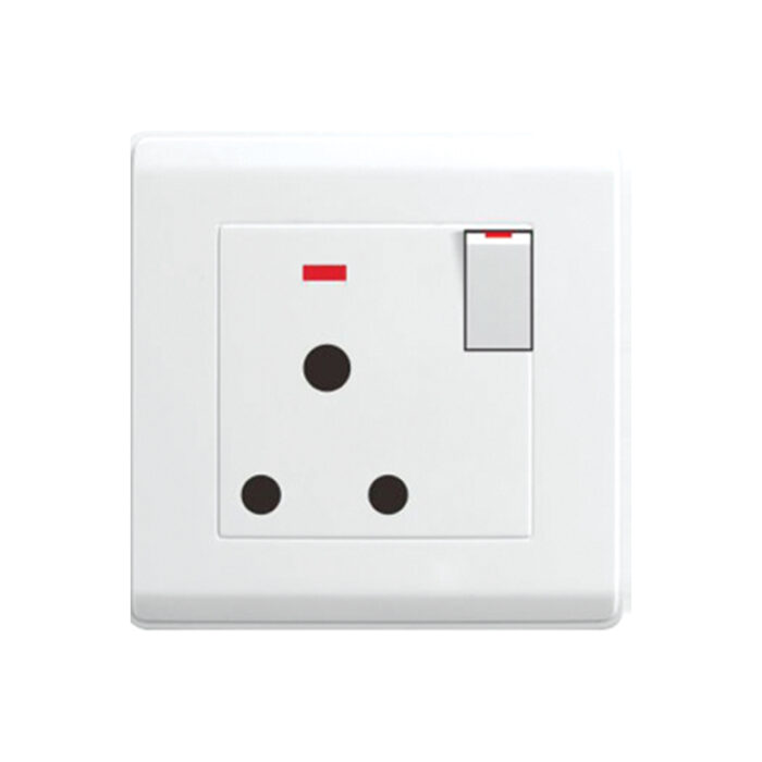 15 Amp Switched Socket With Neon (3 Pin Round) Platinum – Appollo Power ...