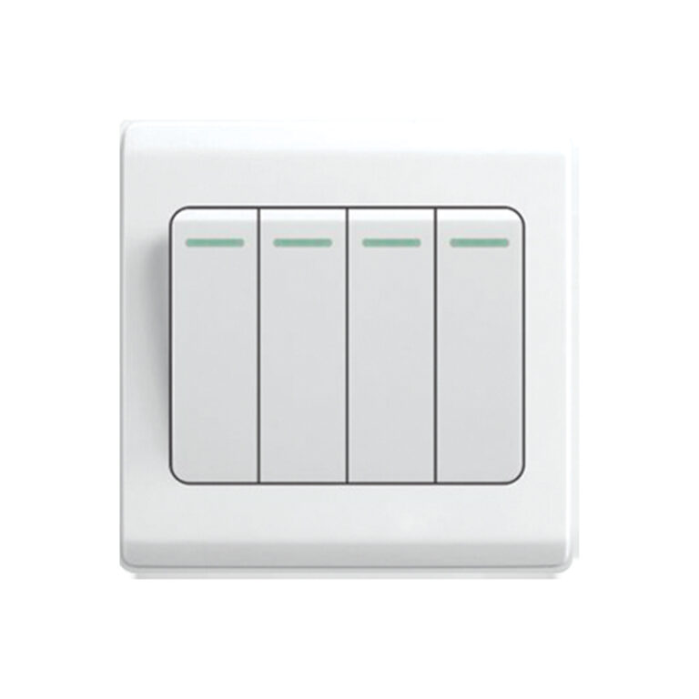 4 Gang 1 Way Switch Platinum – Appollo Power Ltd.